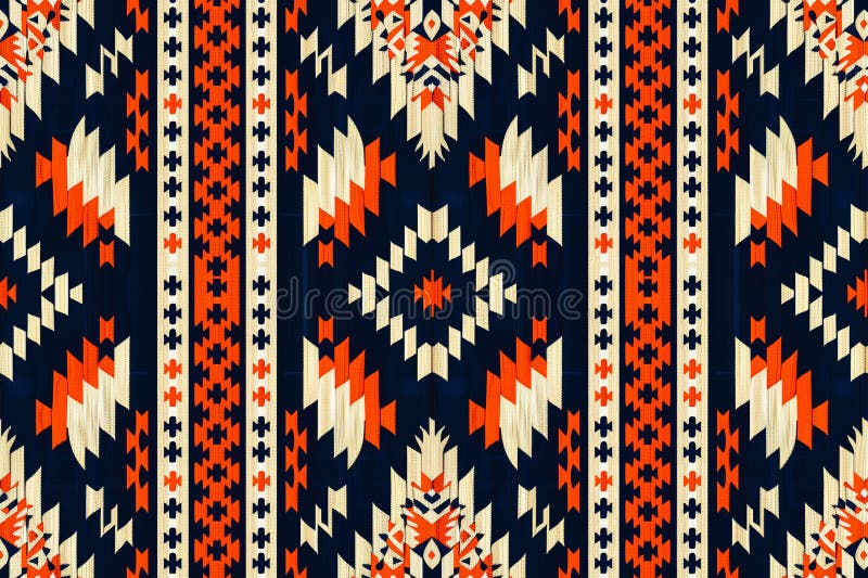 Aztec Peruvian Mexican Knit Pattern, Ethnic Ornament Stock Illustration ...