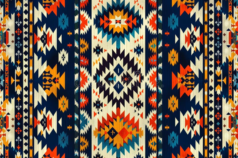 Aztec Peruvian Mexican Knit Pattern, Ethnic Ornament Stock Illustration ...
