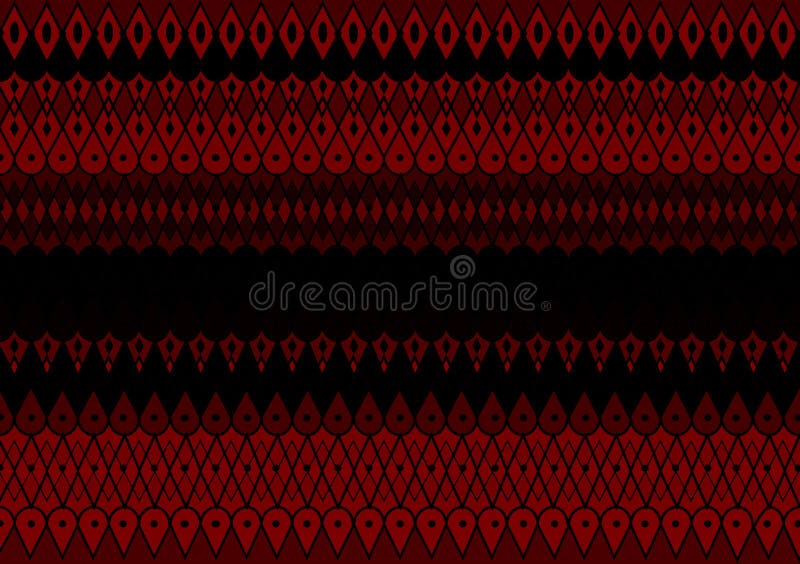 Aztec Red Digital Print Pattern Design Stock Illustration ...