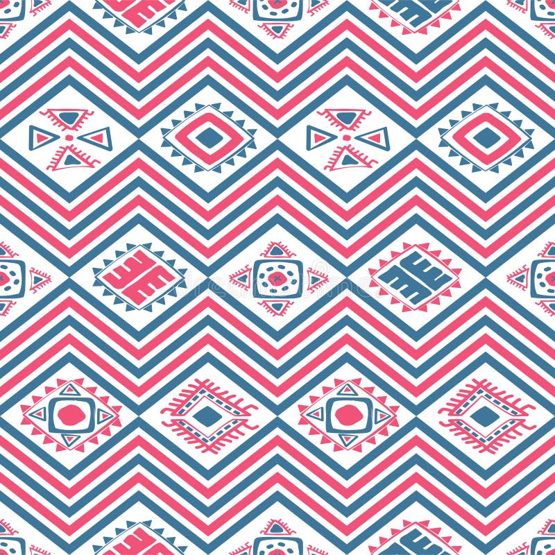 Vector Colorful Seamless Decorative Ethnic Pattern Stock Vector ...