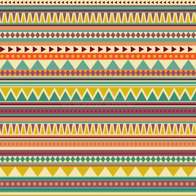 Aztec seamless pattern stock vector. Illustration of mayan - 69572300