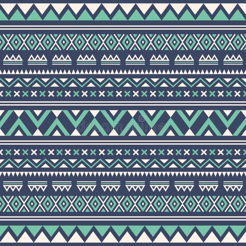Aztec Seamless Wallpaper Background. Vector Illustration Decorative ...