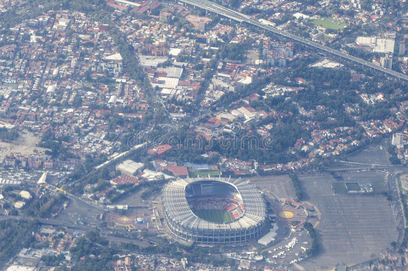 Aztec Stadium Mexico City Aerial View Editorial Stock Photo - Image of ...