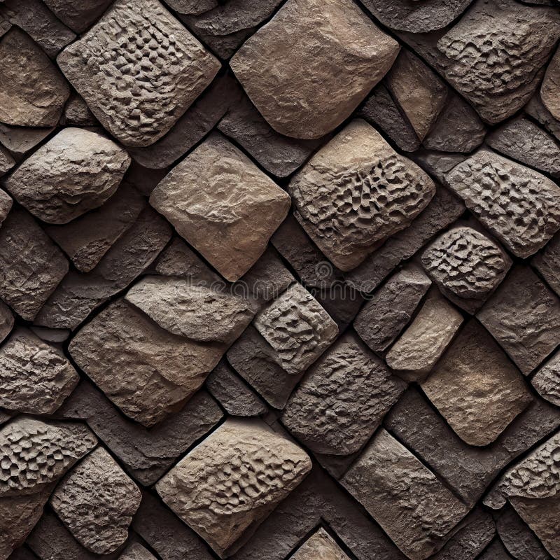 Aztec Stone Wall Texture for Backgrounds and Designs. Stock ...