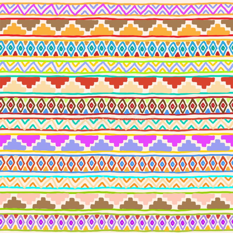 Aztec Style Repeating Background Stock Vector - Illustration of style ...