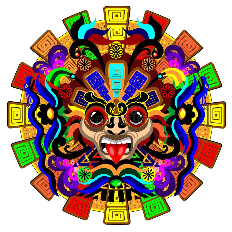 Aztec Sun Vector