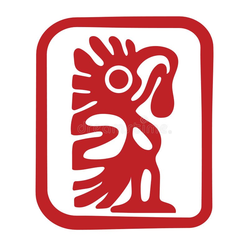 Aztec symbol Ollin stock vector. Illustration of daysign - 31609633