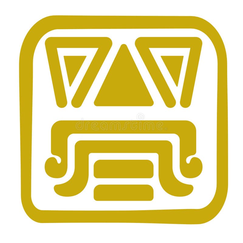 Aztec symbol Ollin stock vector. Illustration of daysign - 31609633