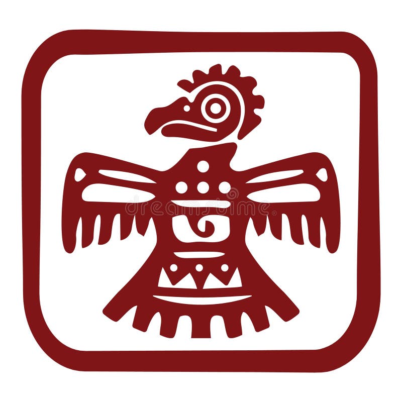 Aztec Symbol Design. Vector Illustration Decorative Design Stock Vector ...