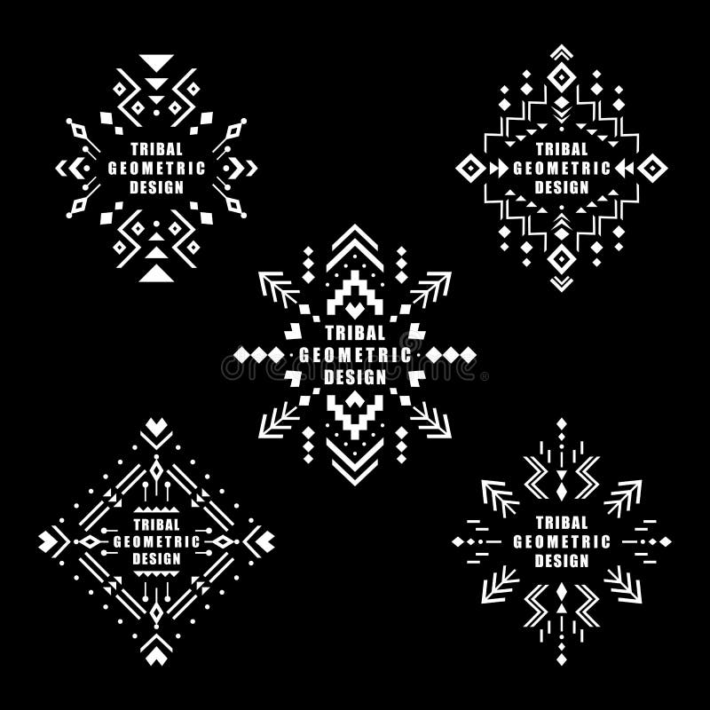 Aztec Vector Elements, Ethnic Ornaments. Stock Vector - Illustration of ...