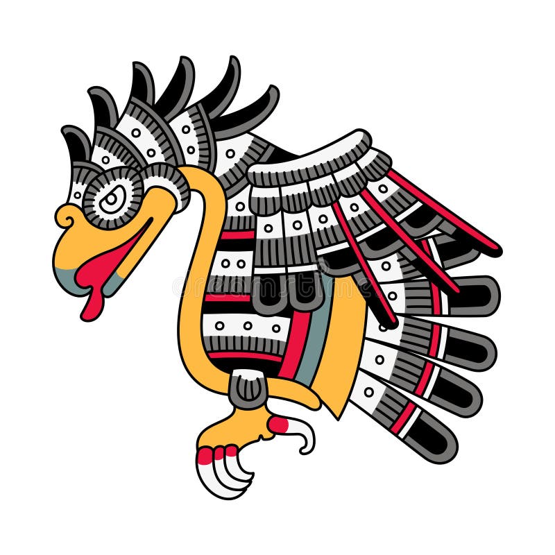 Aztec Eagle, a Sacred Bird and Symbol of Strength and Courage Stock ...