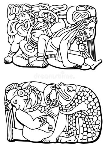 Aztecs stock vector. Illustration of courage, mayan, fish - 27774397