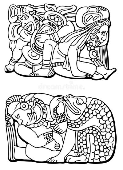 Aztecs stock vector. Illustration of courage, mayan, fish - 27774397