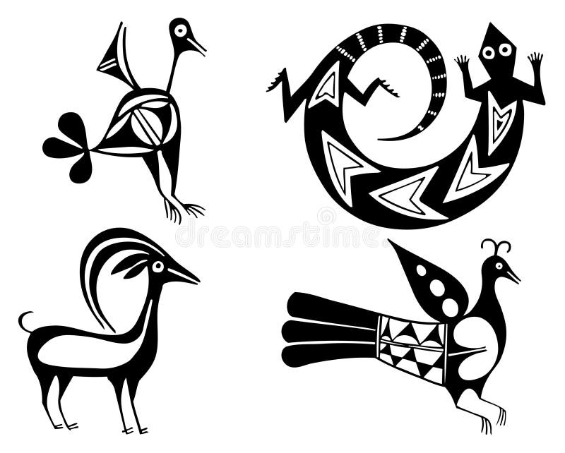 Aztec stock vector. Illustration of ancient, animal - 101267640