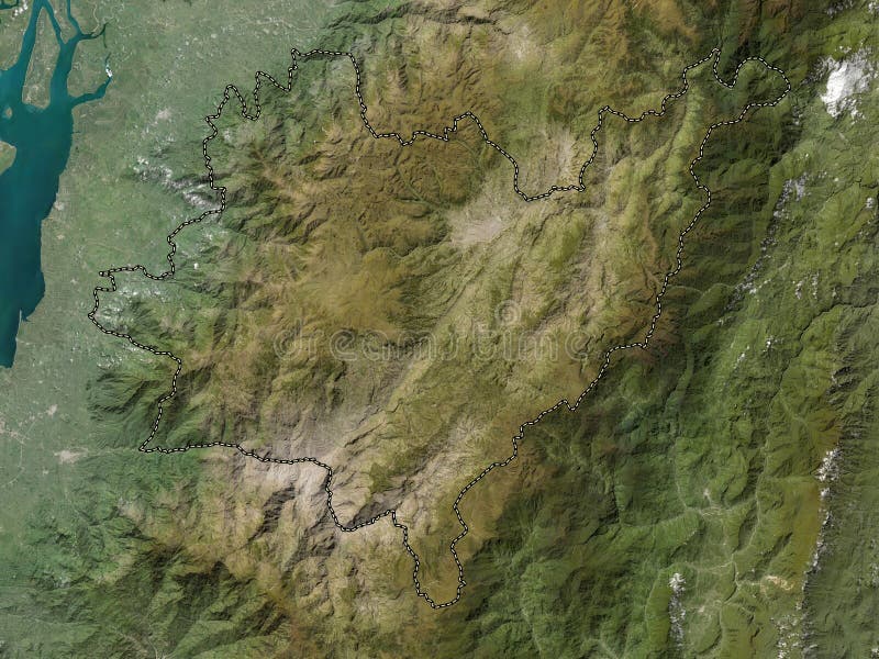 Azuay, Ecuador. Low-res Satellite. No Legend Stock Illustration ...