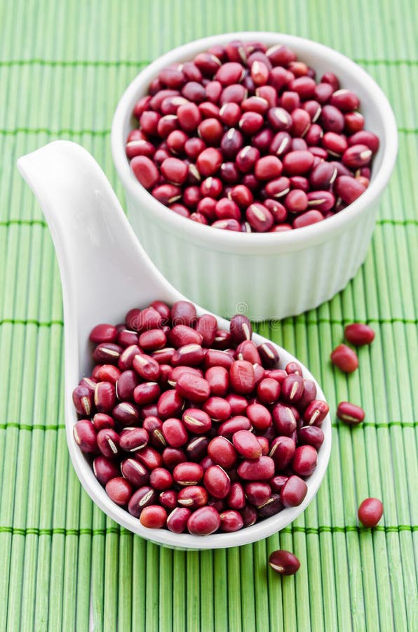 Azuki beans , red beans. stock image. Image of eating - 71479985