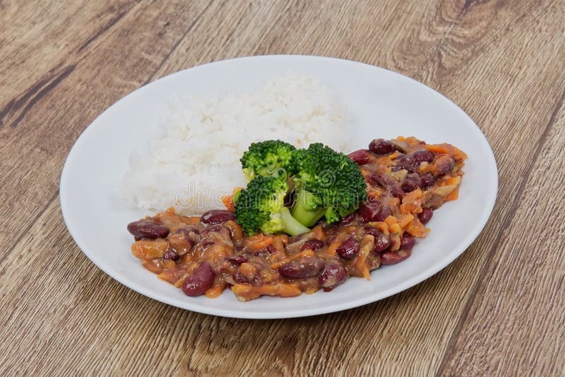 Azuki with Vegetable and Rice on Table Stock Image - Image of farmer ...