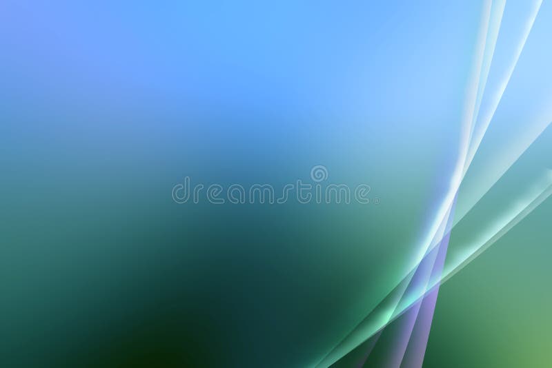 Azul Abstracto/verde Aurora Effect Background Stock de ilustración ...