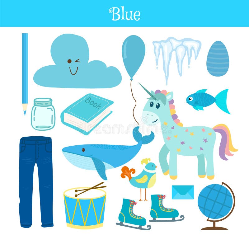 Azul Aprenda El Color Sistema De La Educación Ejemplo Del Co Primario ... Azul Aprenda El Color Sistema De La Educación Ejemplo Del Co Primario ...