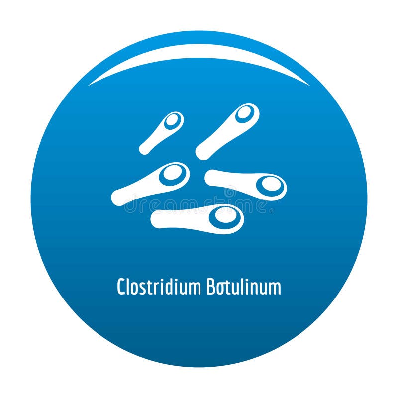 Vector Fijado Iconos Botulinum Del Color De Clostridium Ilustración del ...