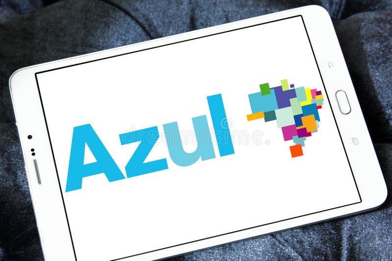 Azul Brazilian Airlines Logo Redaktionell Fotografering för Bildbyråer ...