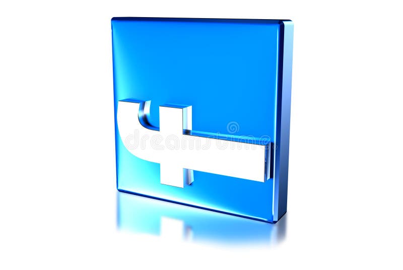 Icono Azul Del App De Facebook Messenger Fotografía editorial ...