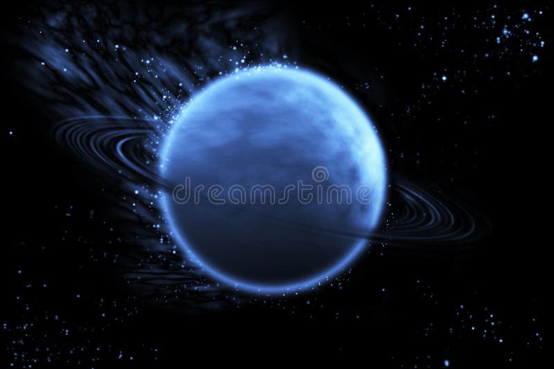 Azul de Saturno. foto de archivo. Imagen de globo, estrellas - 18465940