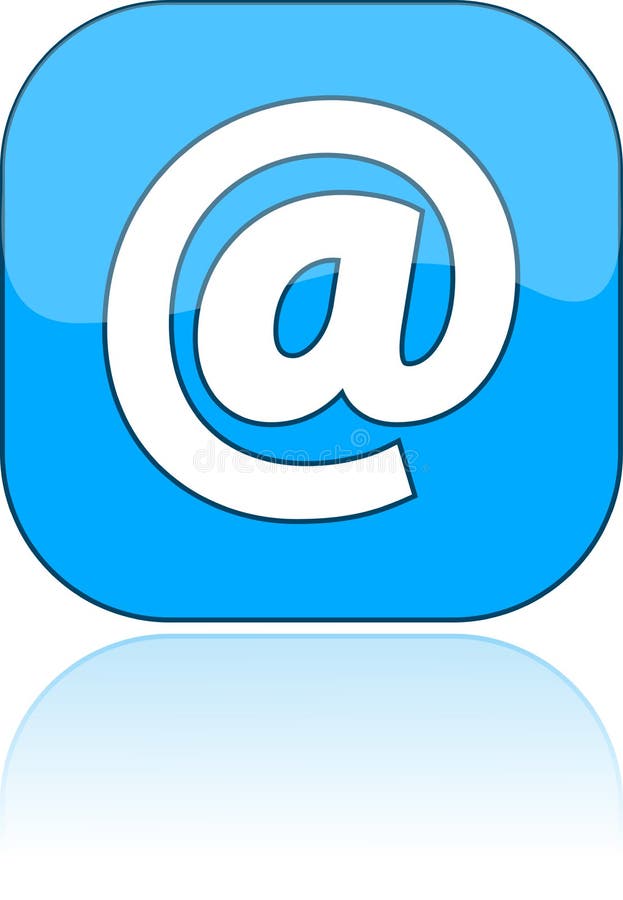 Azul Del Email Del Icono, Ilustración Ilustración del Vector ...