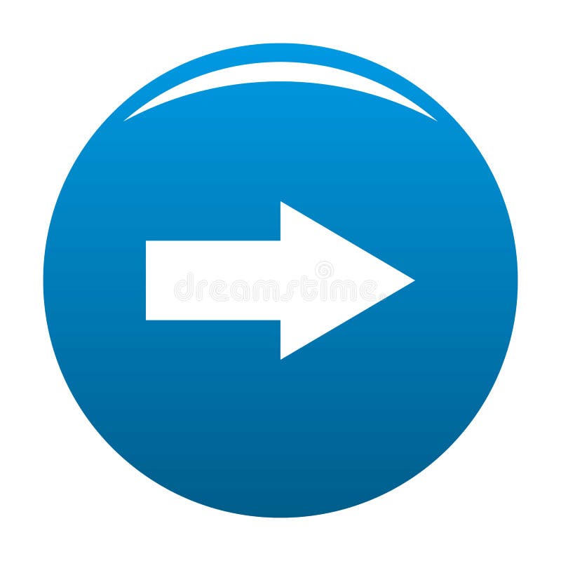 Azul Del Icono De La Flecha Stock de ilustración - Ilustración de ...