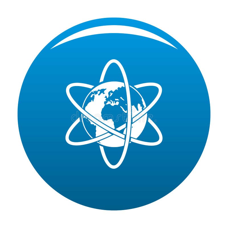 Azul Del Icono Del Mundo Del Viaje Stock de ilustración - Ilustración ...