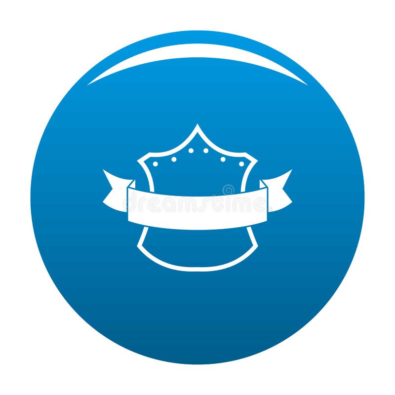 Azul Del Icono Del Rey De La Insignia Stock de ilustración ...