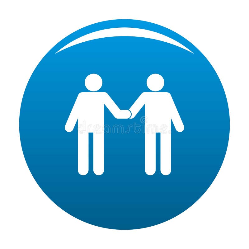 Azul Del Vector Del Icono Del Acuerdo Ilustración del Vector ...