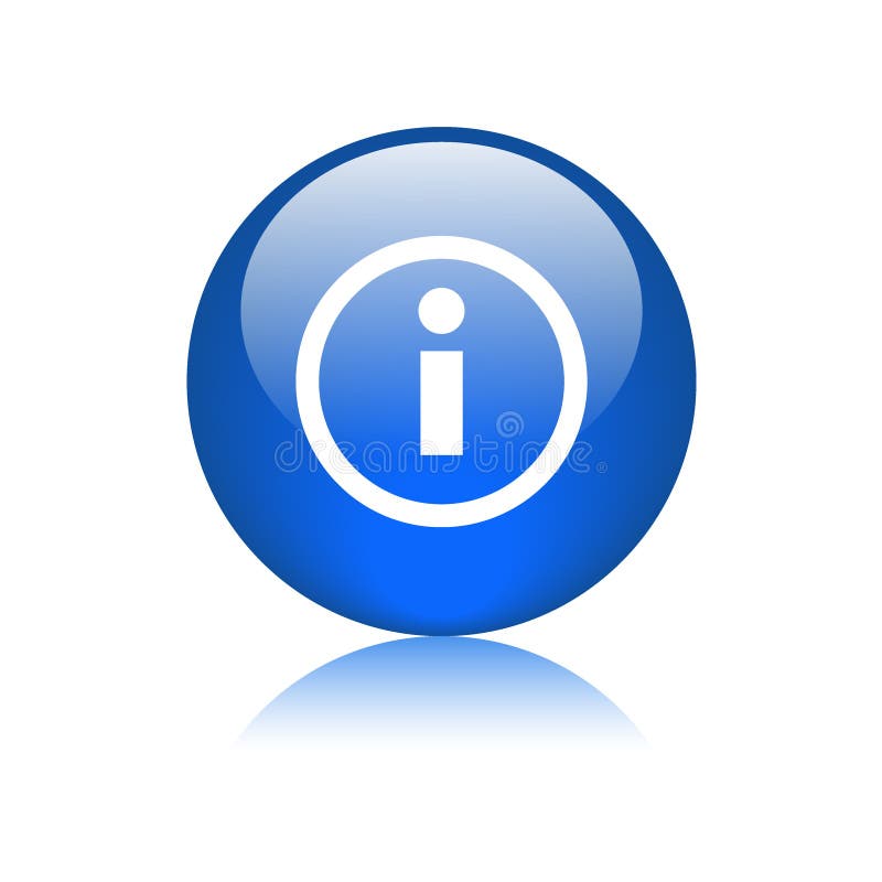Vermelho Do Botão Da Web Do ícone Da Informação Ilustração Stock ...
