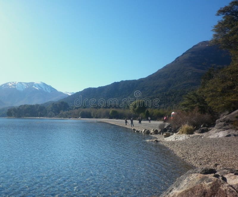 Azul Lake in Neuquen Argentina Stock Photo - Image of patagonia ...