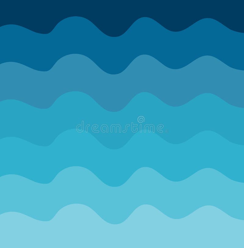 Azul Marine Waves Abstract Background Del Vector Ilustración del Vector ...