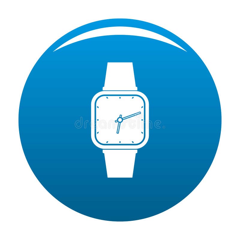 Azul Retro Del Icono Del Reloj Stock de ilustración - Ilustración de ...