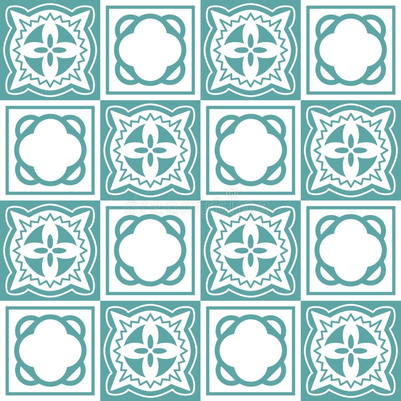 Azulejo Seamless Pattern Stylish Trendy Ceramic Tile Design Element for ...