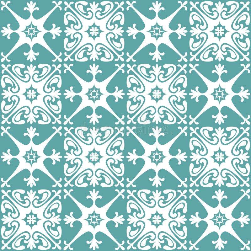 Azulejo Seamless Pattern Stylish Trendy Ceramic Tile Design Element for ...