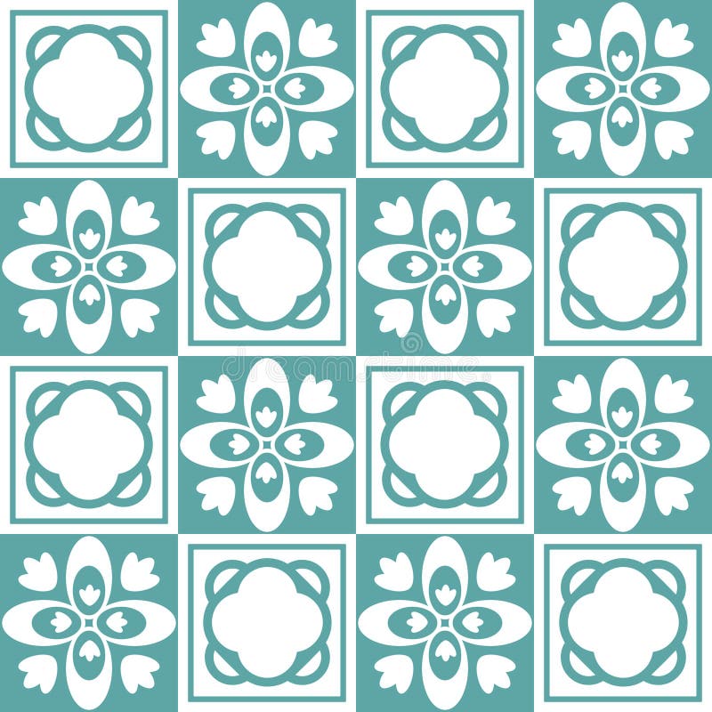 Azulejo Seamless Pattern Stylish Trendy Ceramic Tile Design Element for ...