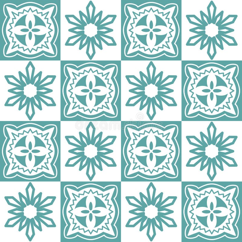 Azulejo Seamless Pattern Stylish Trendy Ceramic Tile Design Element for ...