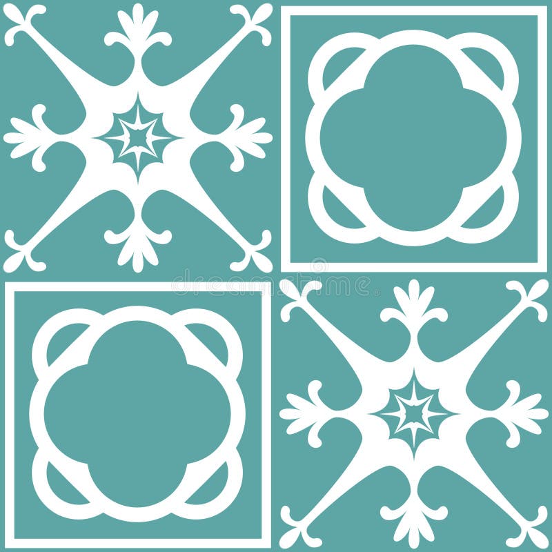 Azulejo Seamless Pattern Stylish Trendy Ceramic Tile Design Element for ...