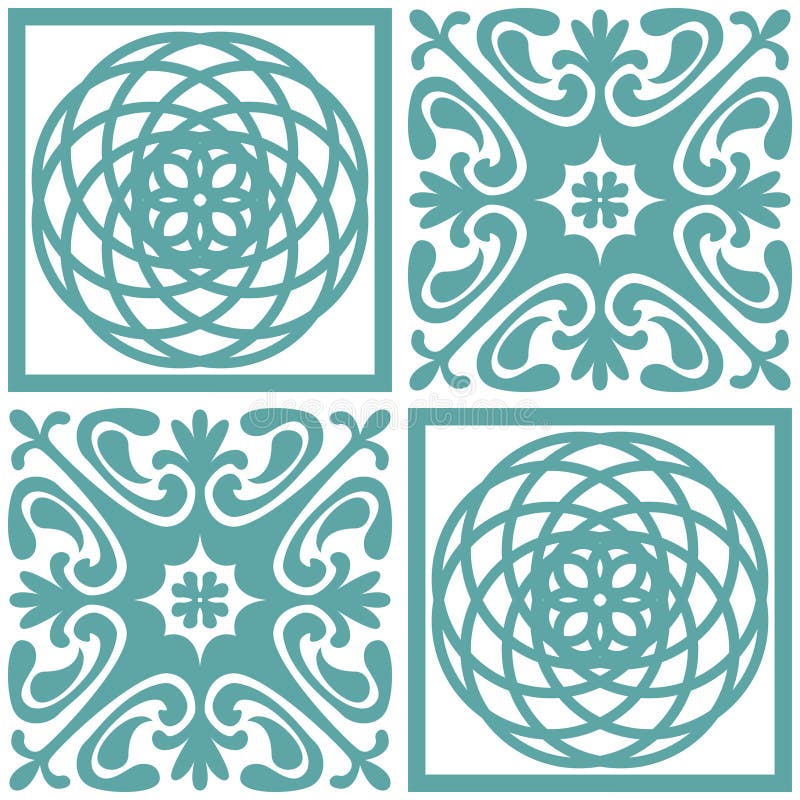 Azulejo Spanish Design Ceramic Tile, Imitation of Spanish Azulejo Style ...