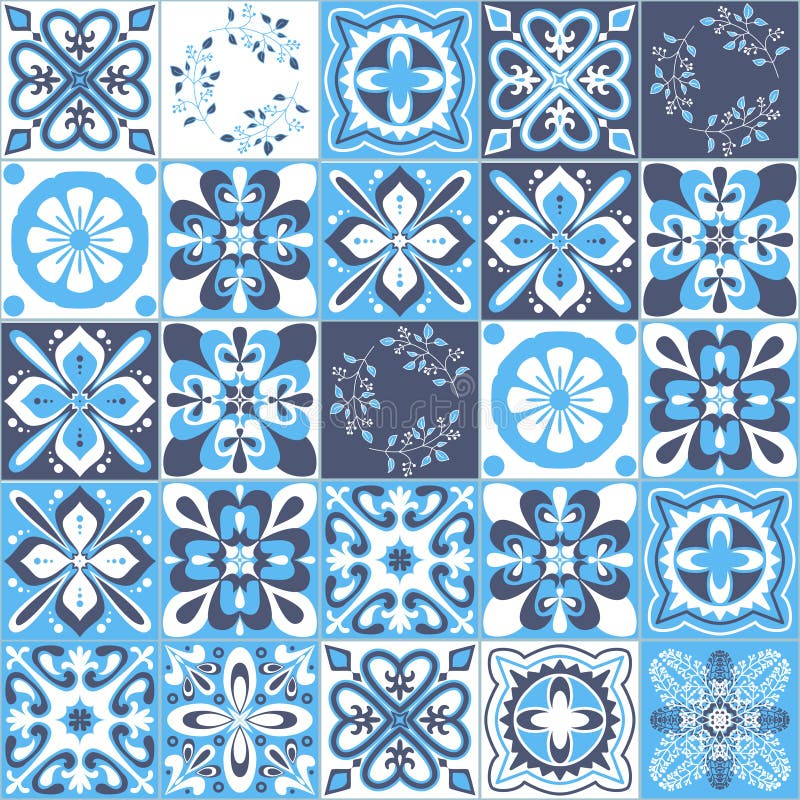 Azulejo Talavera Portuguese Ceramic Tile Traditional Floral Pattern ...