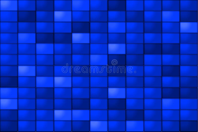 Azulejos azules stock de ilustración. Ilustración de filas - 1920710