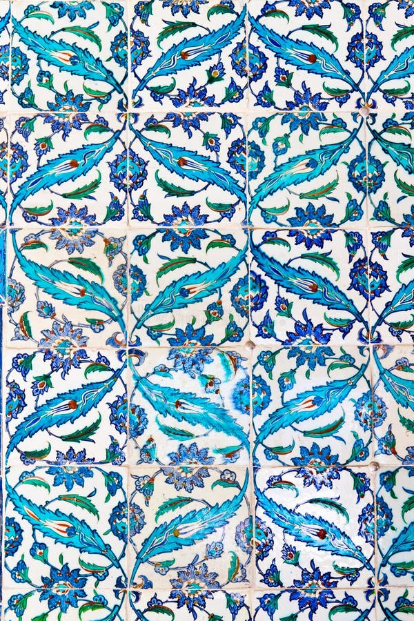 Azulejos Azules Hechos a Mano Imagen de archivo - Imagen de modelo ...