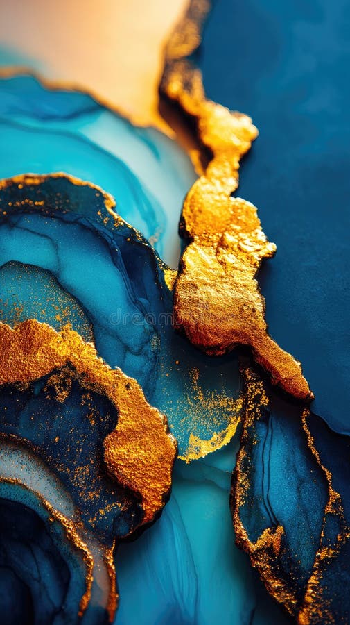 Golden Azure stock illustration. Illustration of surface - 386838484