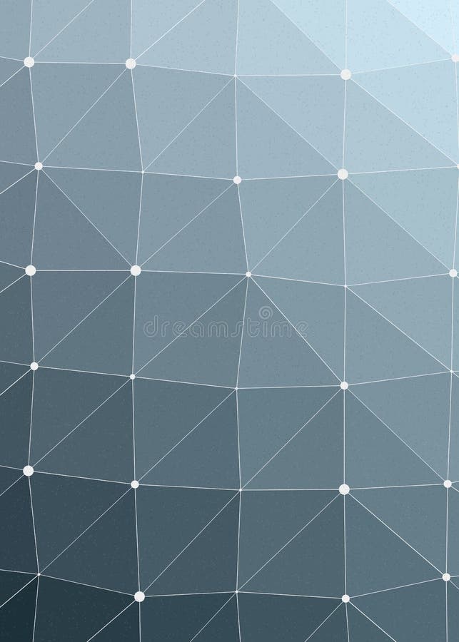 Azure Blue Color Abstract Color Low-Polygones Generative Art Background ...