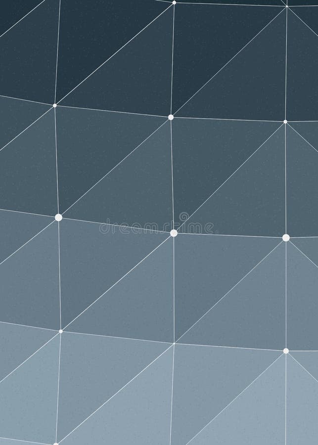 Azure Blue Color Abstract Color Low-Polygones Generative Art Background ...