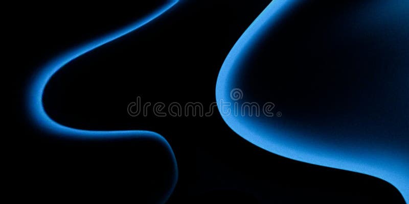 Azure Blue Wavy Dark Cold Wide Background. Blurred Pattern with Noise ...