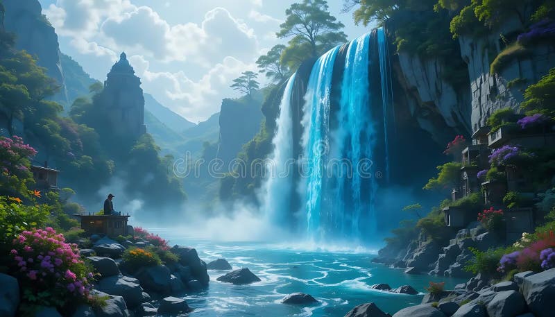 Azure Cascade: Fantastical, Mesmerizing, Otherworldly, Boundless ...